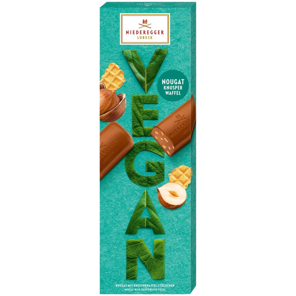 Niederegger Mini Vegan Crispy Nougat Waffle – 100g Box | Plant-Based ...